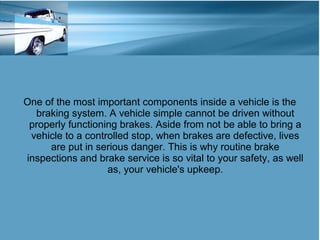 Automotive brake inspection guide | PPT