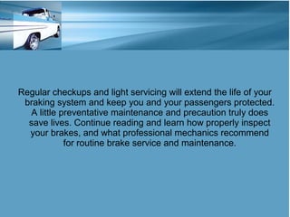 Automotive brake inspection guide | PPT