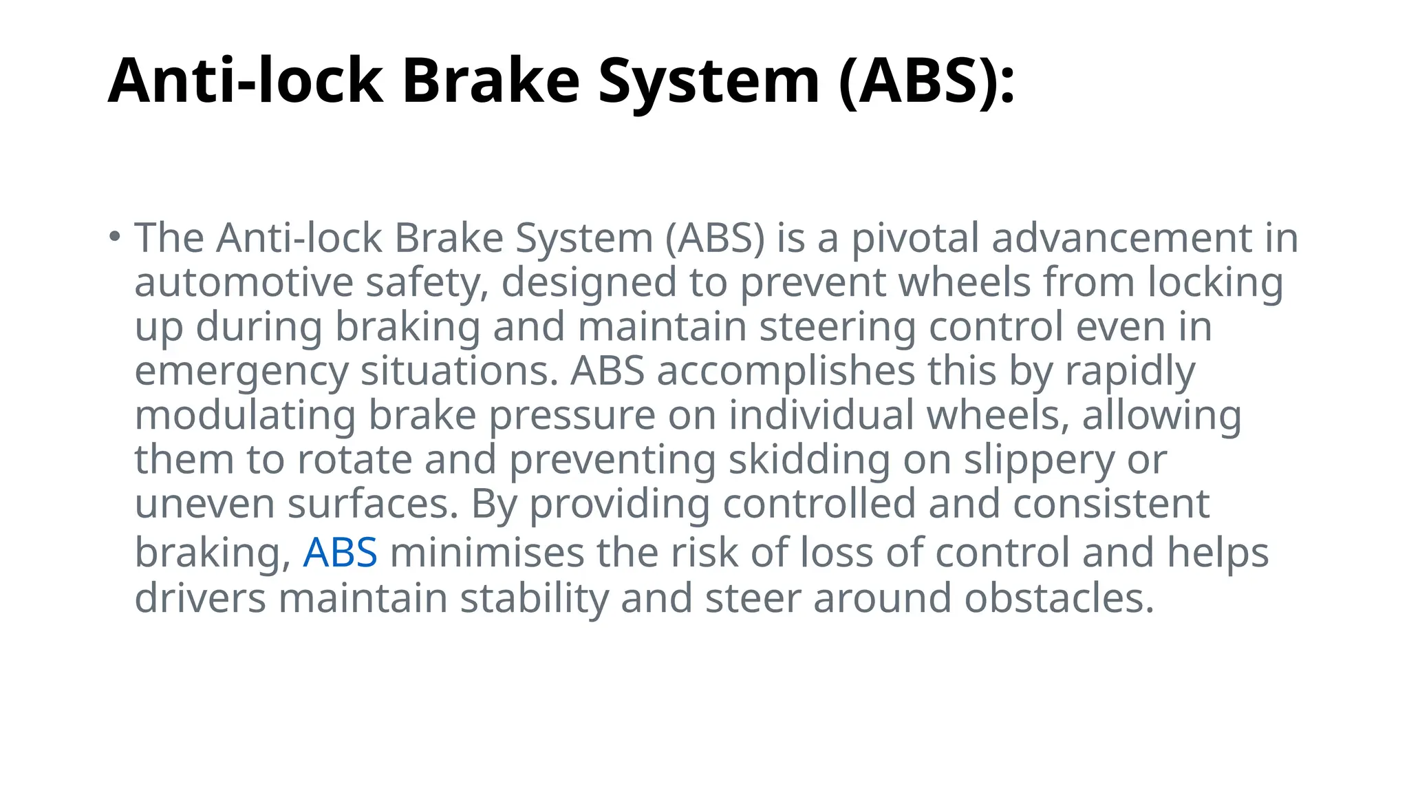 Automotive brake system FLI.pptx desarrollo | PPTX