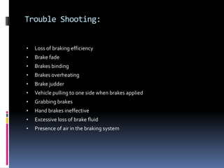 Automotive braking system | PPTX