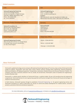 Technosoft Electrical Engineering Services & Consultants | PDF | Automotive Industry | Industries