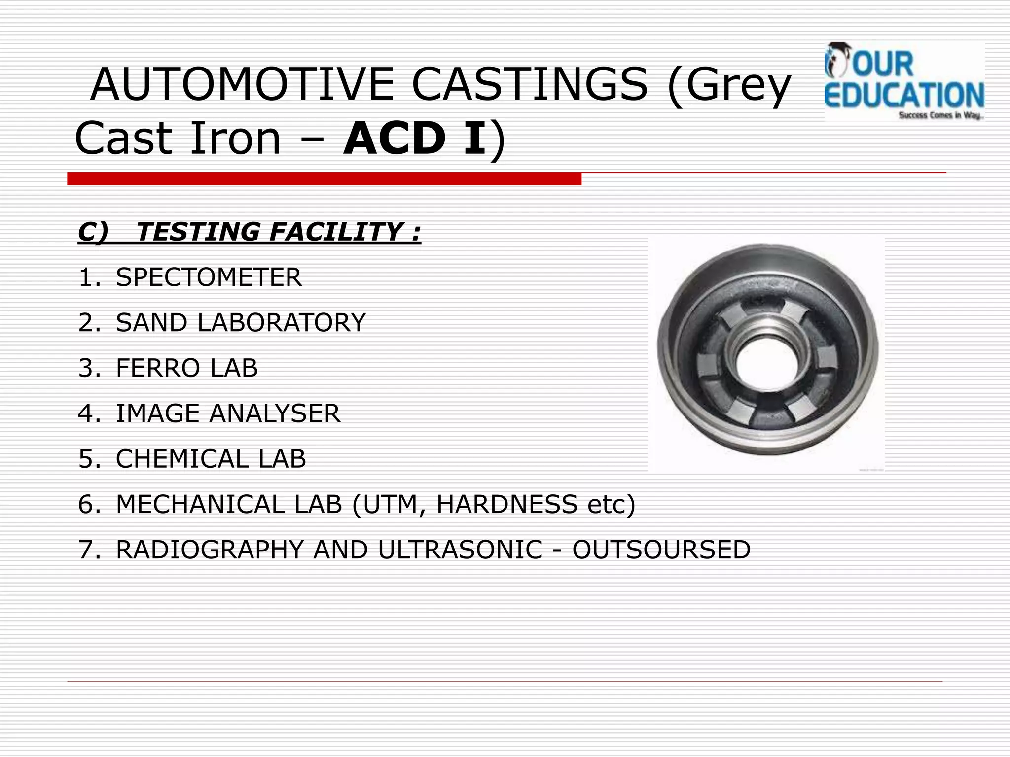 Automotive casting | PPTX