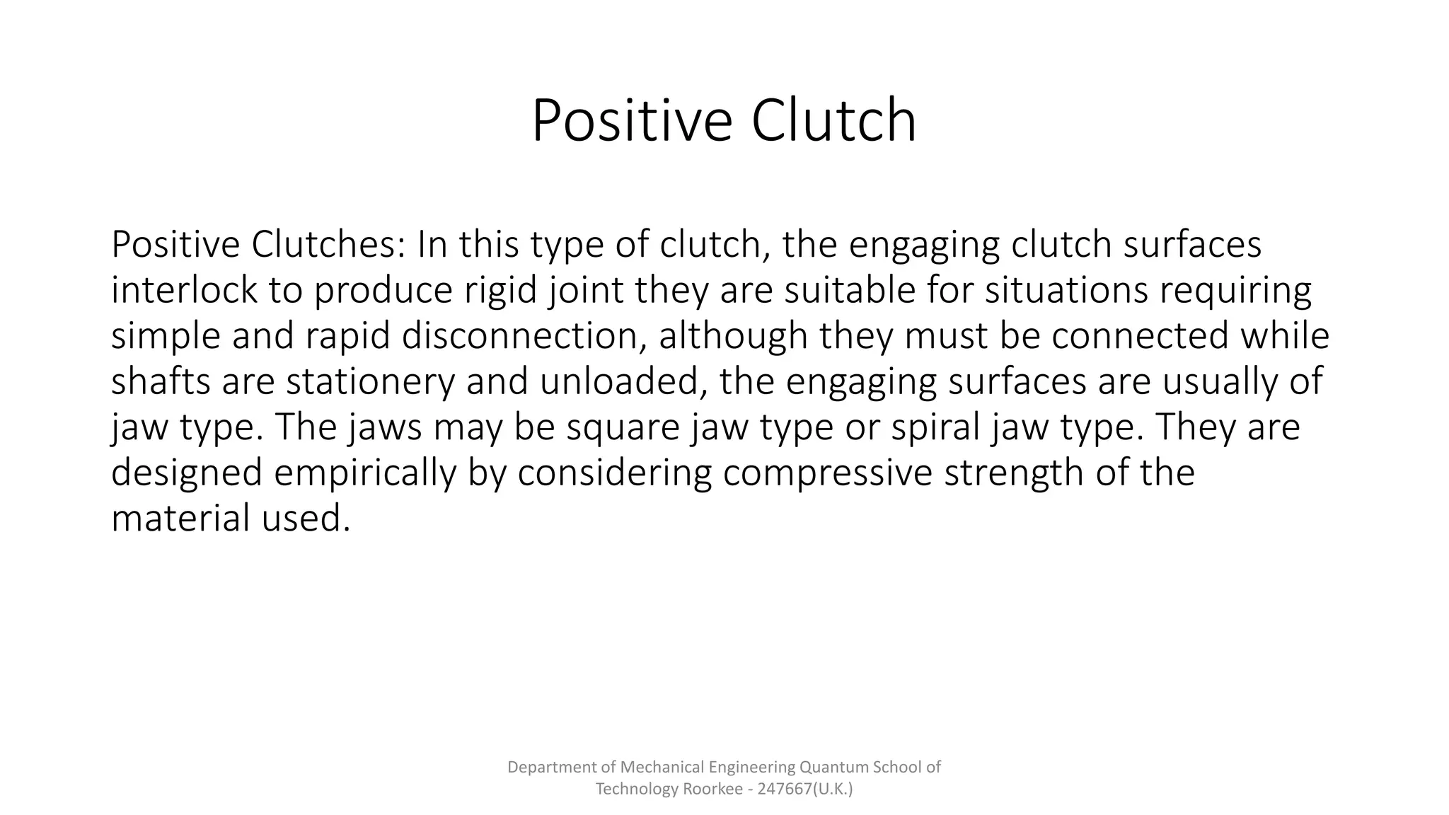 Automotive clutch | PPTX