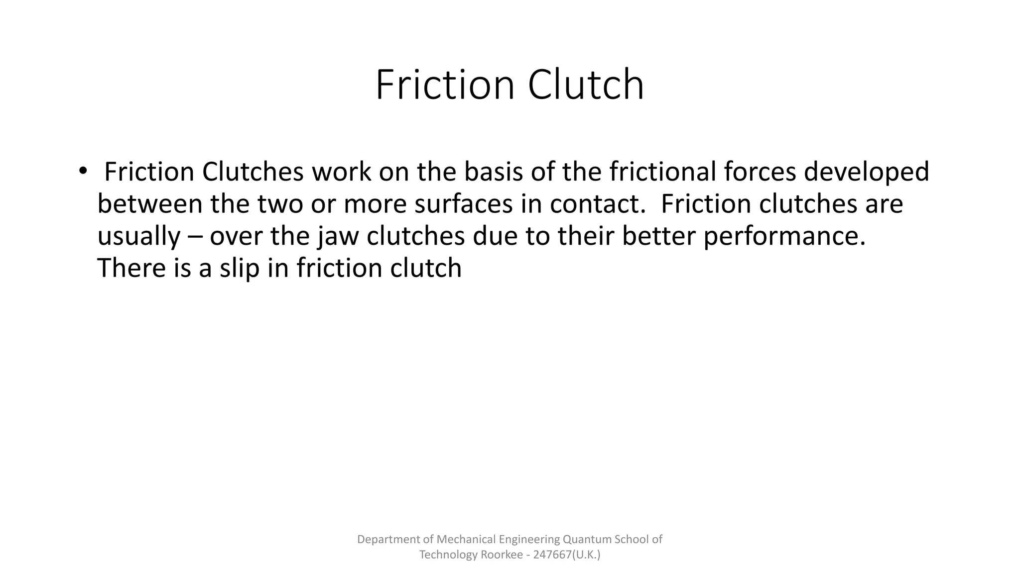 Automotive clutch | PPTX