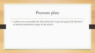 Automotive clutches | PPTX