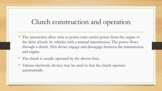 Automotive clutches | PPT