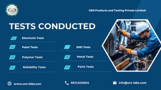 Automotive Components Testing Services - URS Labs | PPT