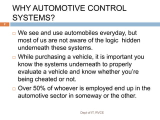 Automotive computer controlled systems | PPTX | Consumer Electronics ...
