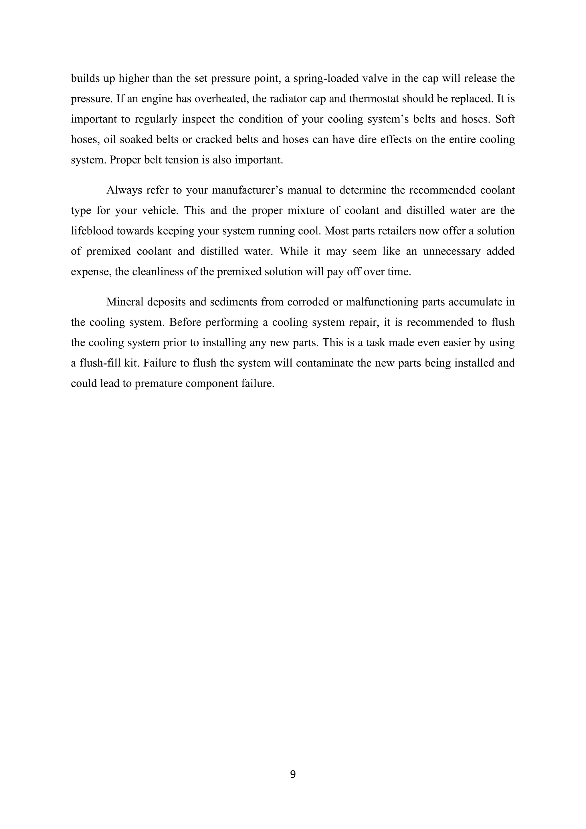 Automotive cooling system project | PDF