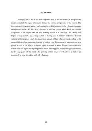 Automotive cooling system project | PDF