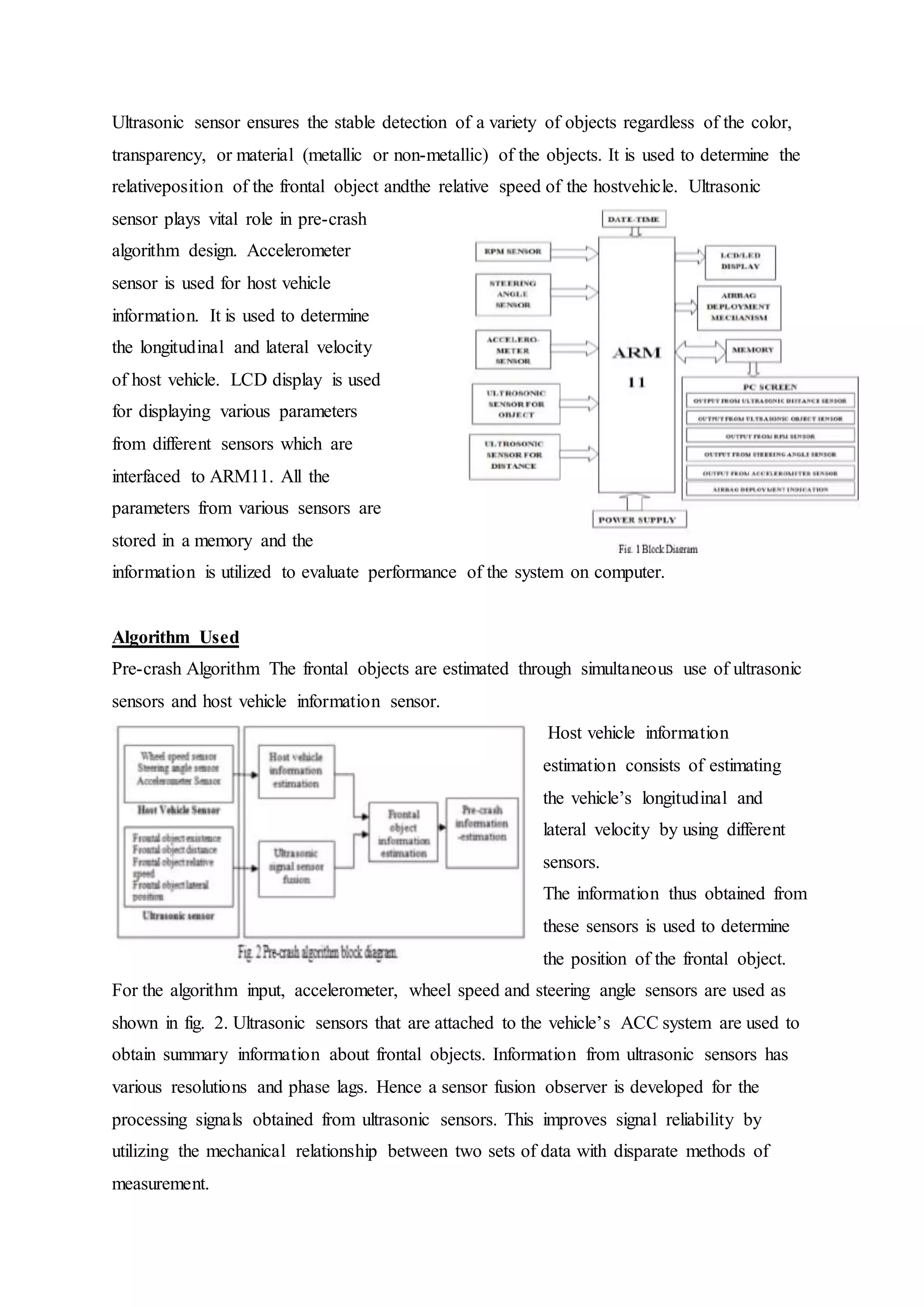 Automotive crash detection and airbag deployment using mems ...