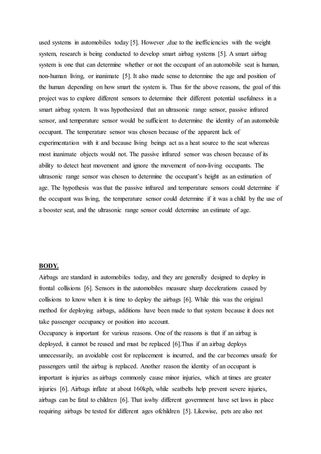 Automotive Crash Detection And Airbag Deployment Using Mems Accelerometer1 Pdf 