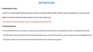 Automotive crash & safety Termnologies | PPT