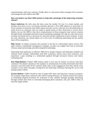 Automotive Dealership Crm Pdf
