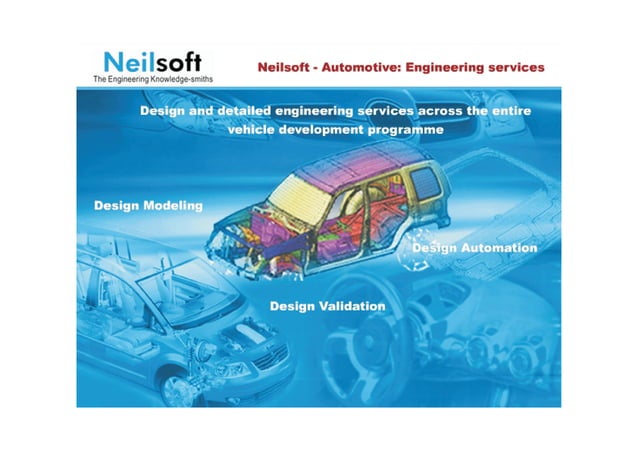Automotive design and detailed engineering services at neilsoft | PDF