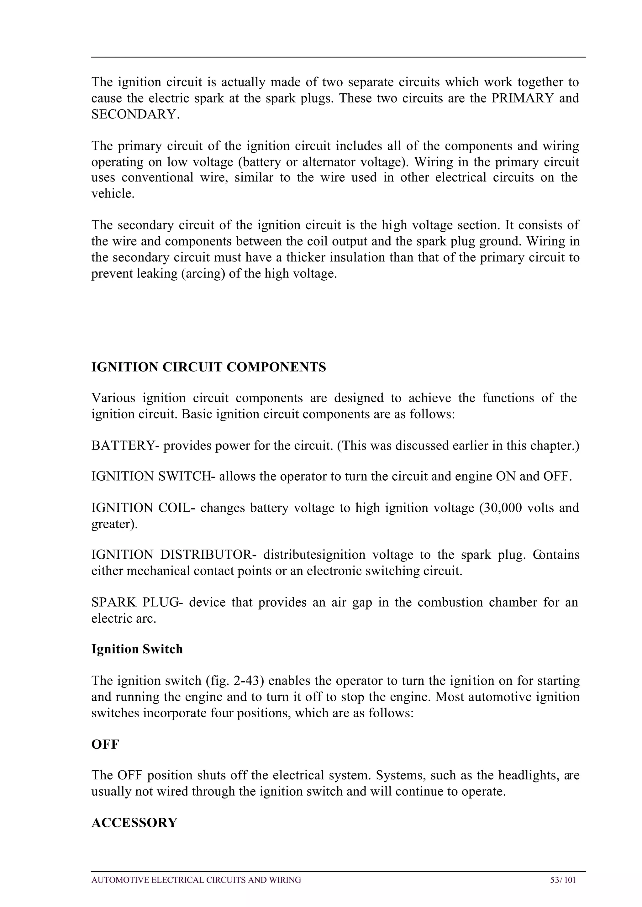 Automotive electrical circuits and wiring book | PDF