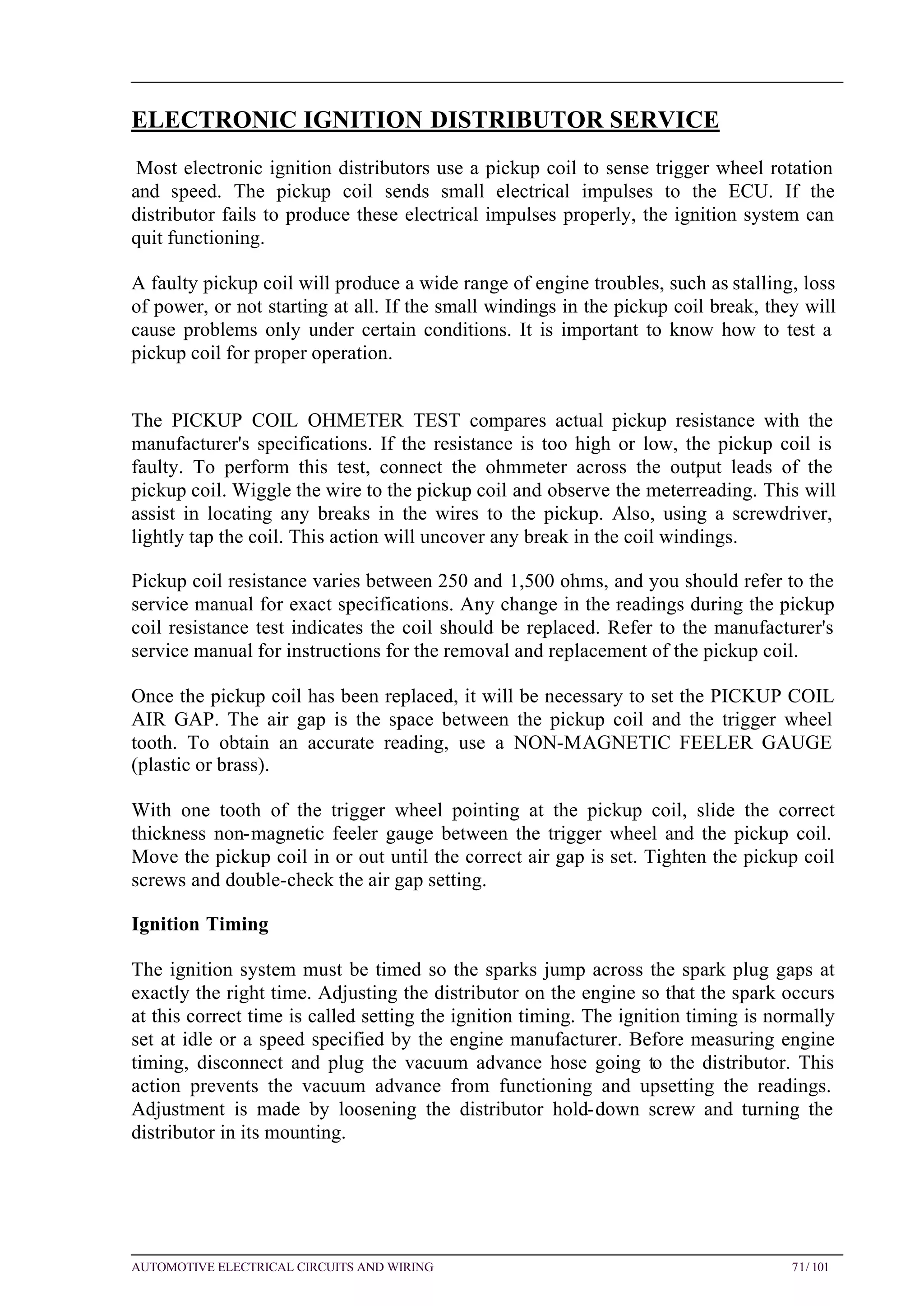 Automotive electrical circuits and wiring book | PDF