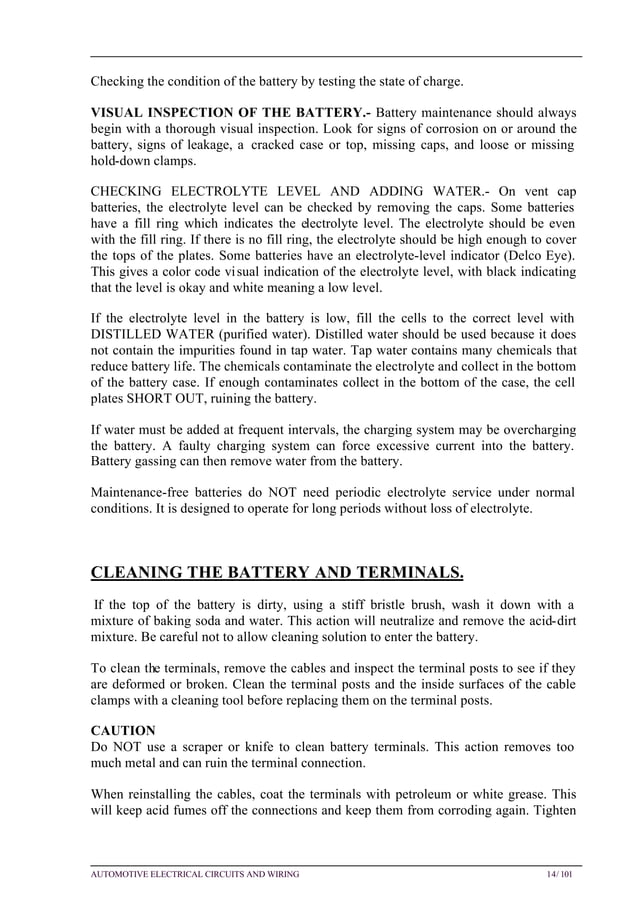 Automotive electrical circuits and wiring book | PDF