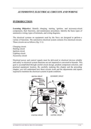 Automotive electrical circuits and wiring book | PDF