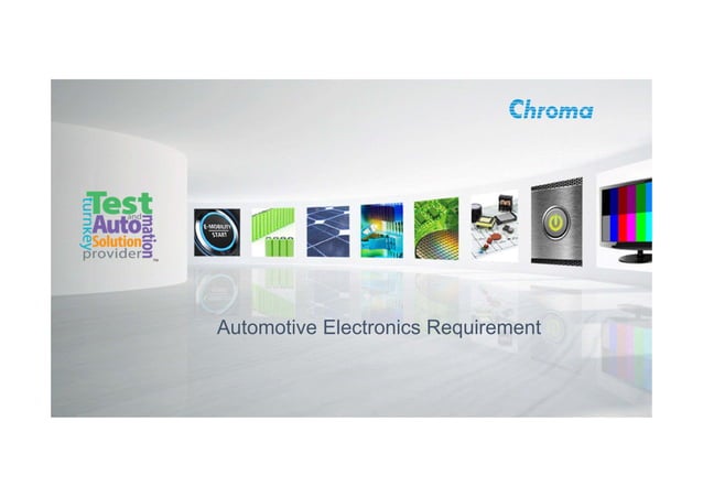 Automotive electronics requirement | PDF