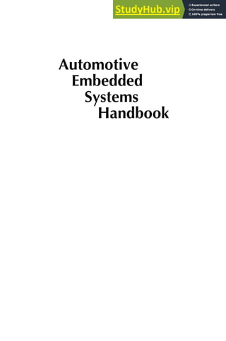 Automotive Embedded Systems Handbook | PDF