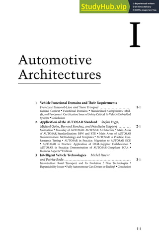 Automotive Embedded Systems Handbook | PDF