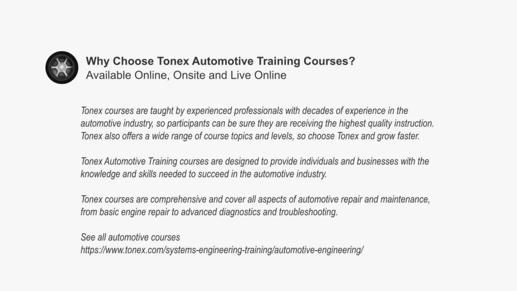 Automotive Engineering Courses 2023 | PPTX