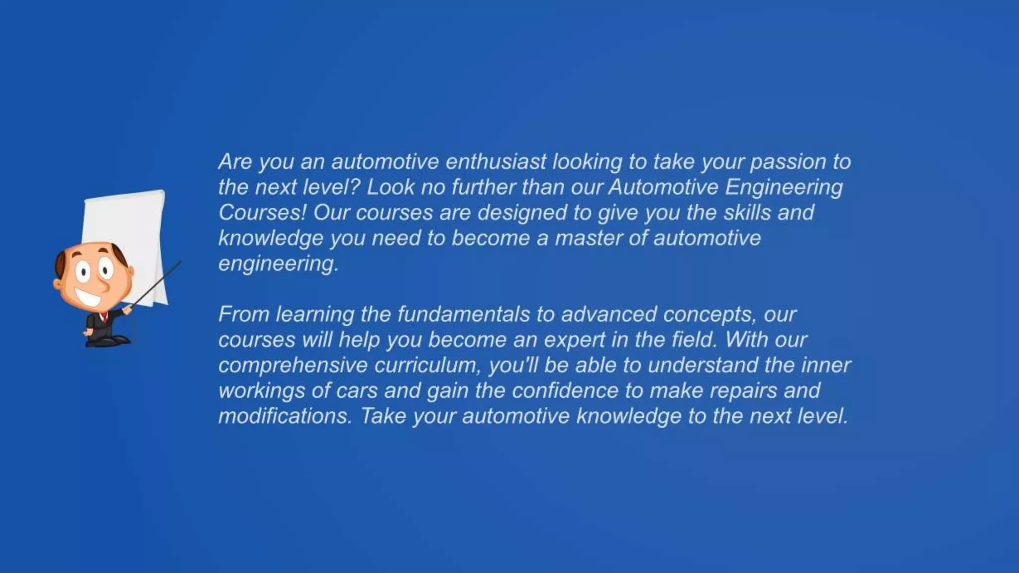 Automotive Engineering Courses 2023 | PPTX