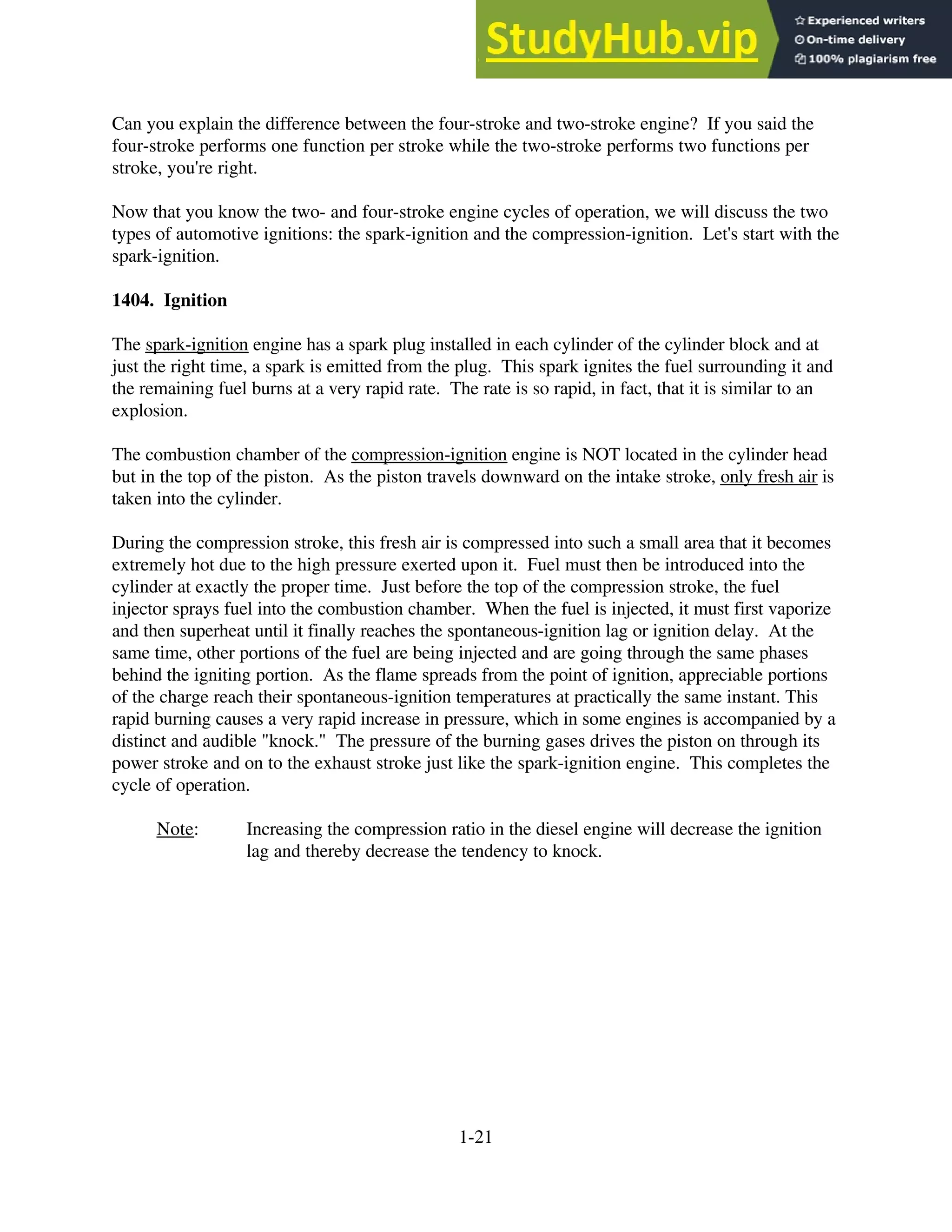 AUTOMOTIVE ENGINE MAINTENANCE AND REPAIR | PDF