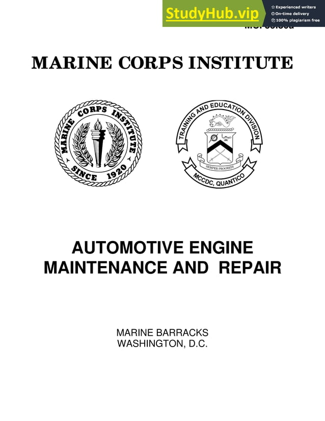 AUTOMOTIVE ENGINE MAINTENANCE AND REPAIR | PDF