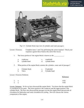AUTOMOTIVE ENGINE MAINTENANCE AND REPAIR | PDF