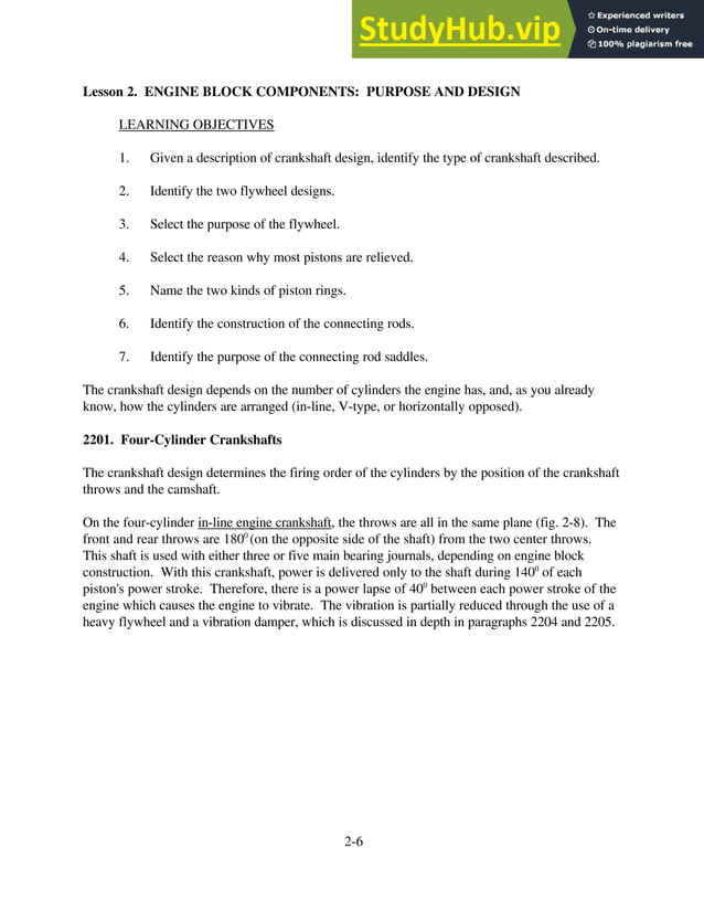 AUTOMOTIVE ENGINE MAINTENANCE AND REPAIR | PDF