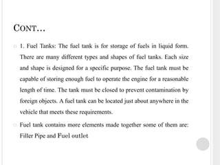 Automotive fuel system presentation | PDF