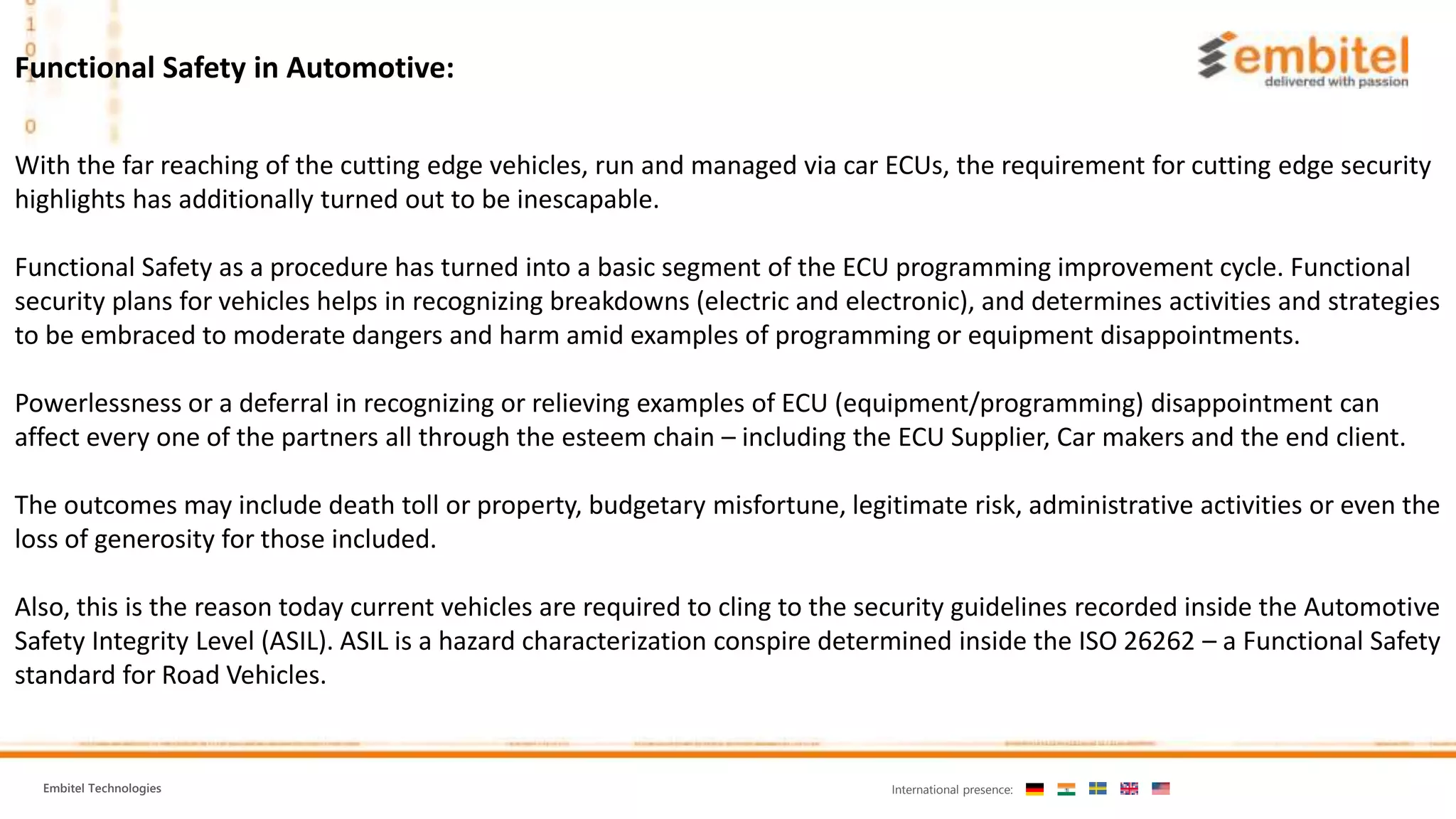 ISO 26262: Automotive Functional Safety | PPTX