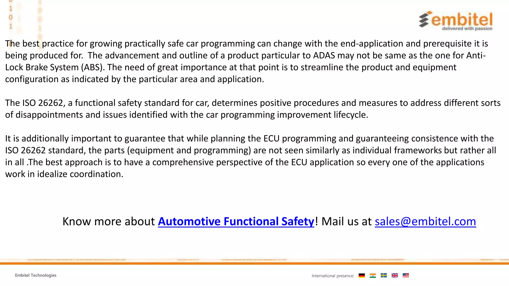 ISO 26262: Automotive Functional Safety | PPTX