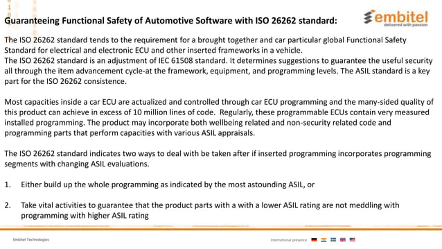 ISO 26262: Automotive Functional Safety | PPTX