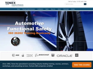 Automotive functional safety iso 26262 training bootcamp 2019 | PPTX