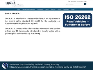 Automotive functional safety iso 26262 training bootcamp 2019 | PPTX