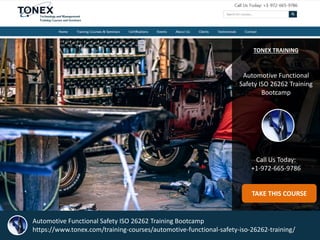Automotive functional safety iso 26262 training bootcamp 2019 | PPTX