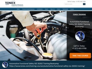 Automotive functional safety iso 26262 training bootcamp 2019 | PPTX