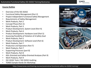 Automotive Functional Safety ISO 26262 Training Bootcamp - Tonex ...
