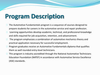 Automotive fundamentals power point | PPT