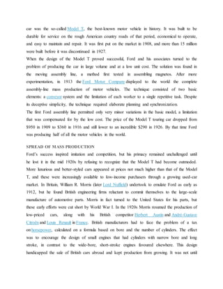 Automotive industry | DOCX