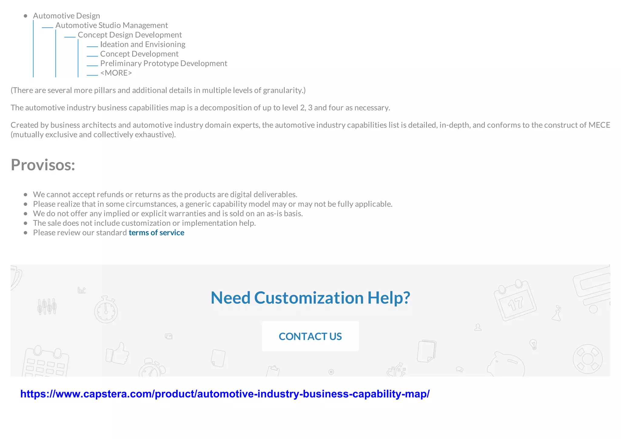 Automotive industry business capability map | PDF