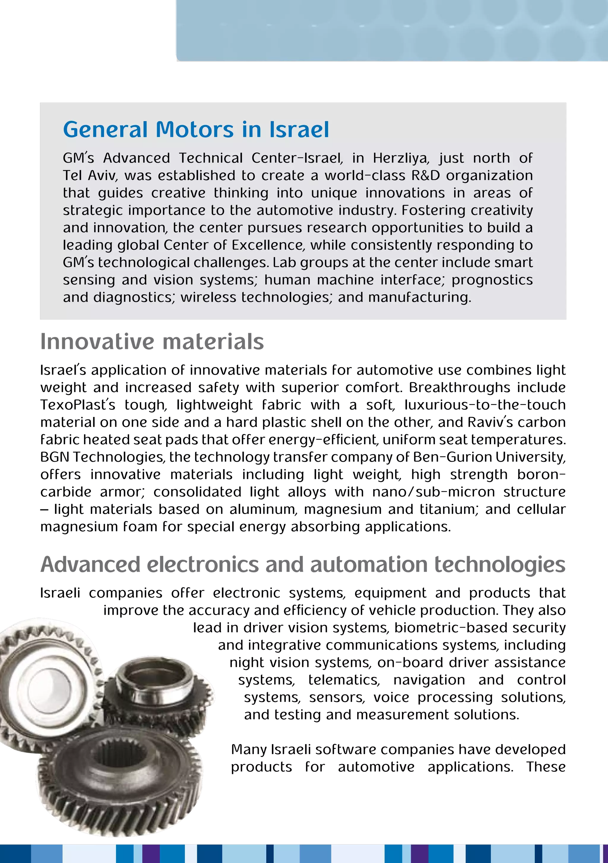 Overview of Israel\'s Automotive Industry | PDF