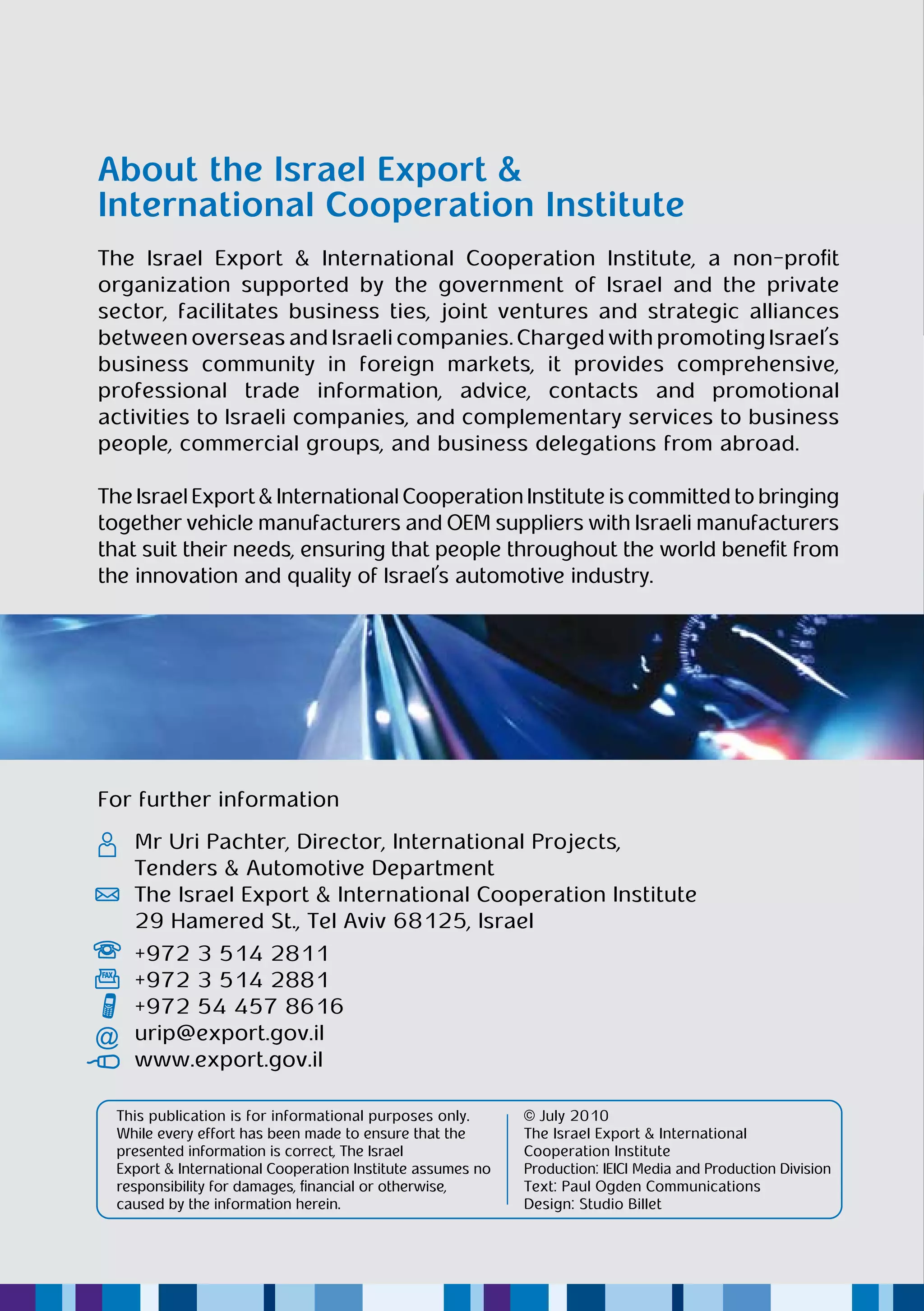 Overview of Israel\'s Automotive Industry | PDF