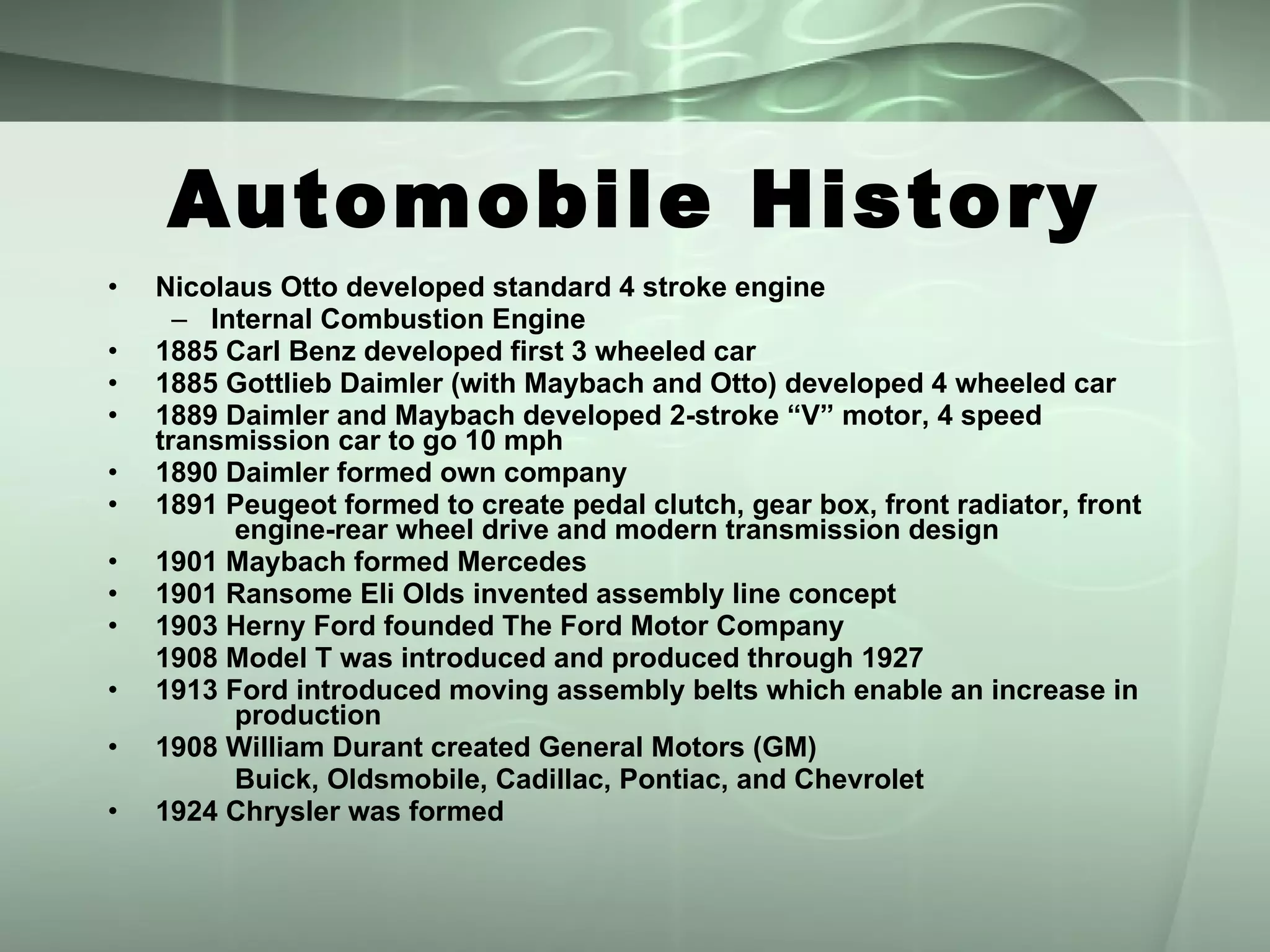 Automotive Industry Pp1 | PPT