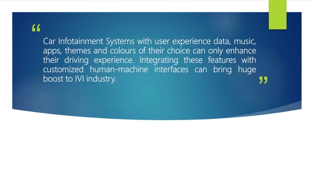 Automotive infotainment system | PPTX