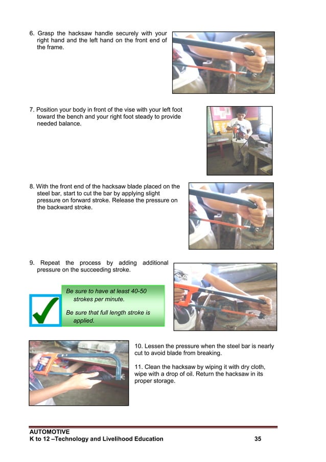 K to 12 Automotive Learning Module | PDF | Educational Assessment | Education