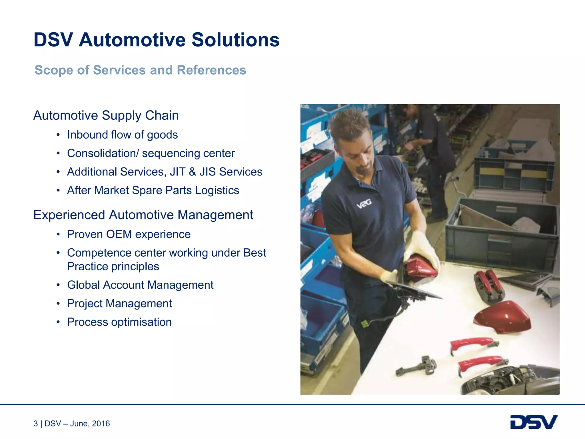 Automotive logistics capabilities | PPTX